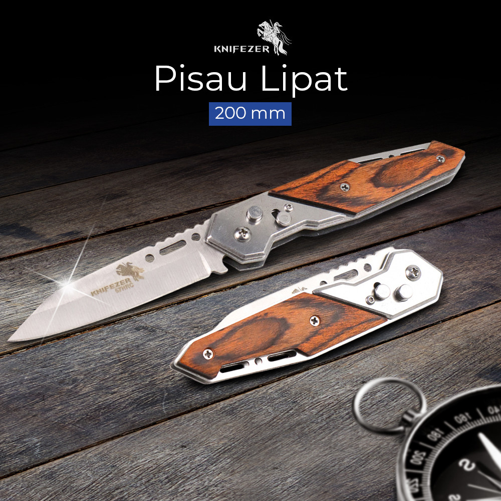 Jual KNIFEZER Doom Blade Pisau Saku Lipat Berburu Survival Knife EDC ...