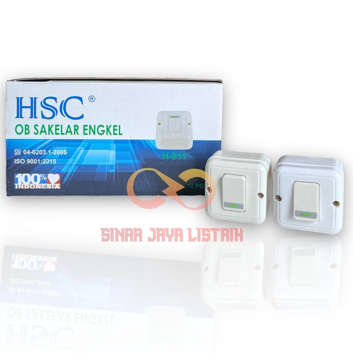 Jual Saklar Merk HSC 911 Engkel OB Warna Radium Putih | Shopee Indonesia