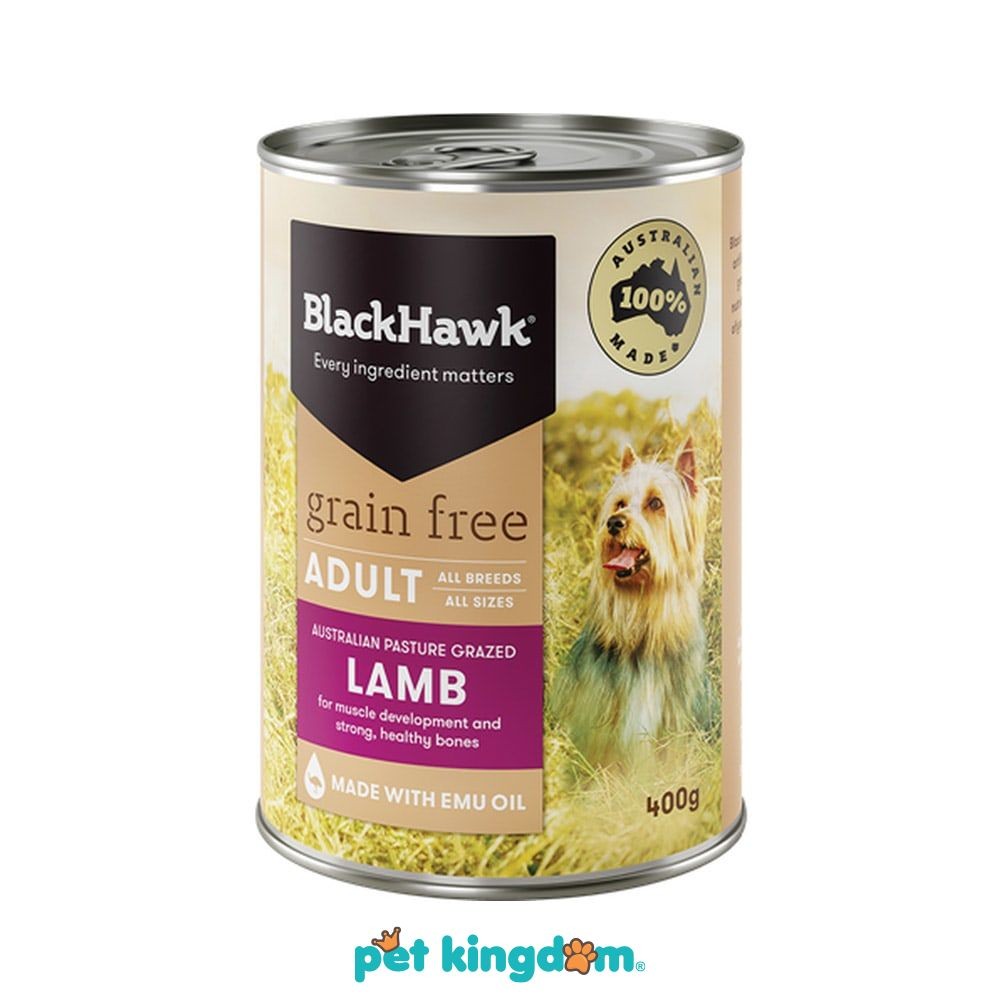 Jual Pet Kingdom Blackhawk 400 gr Makanan Anjing Basah Lamb Makanan ...