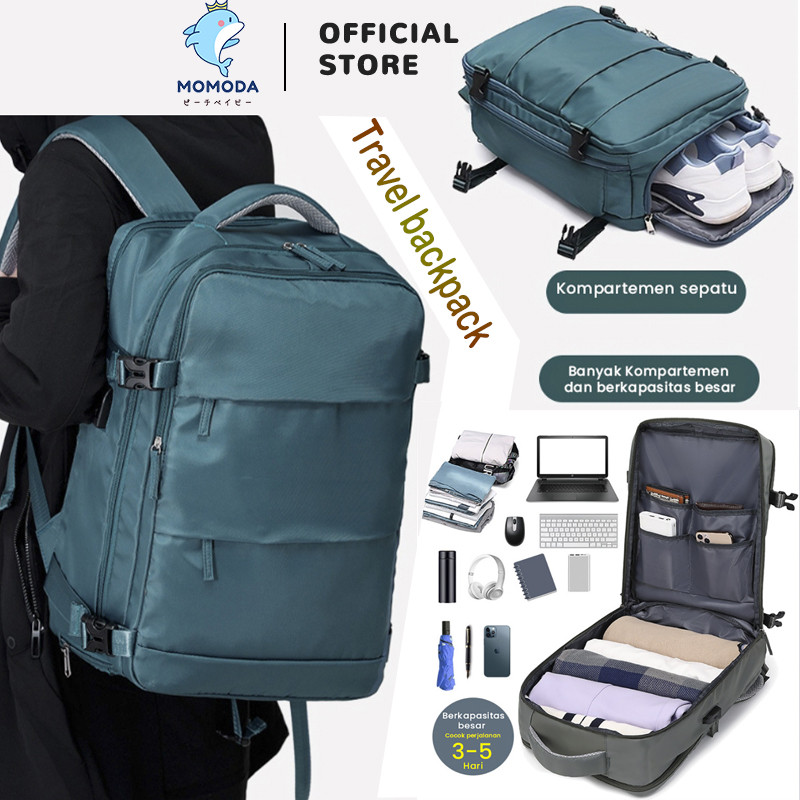 Jual MOMODA Backpack nylon Tas laptop 16 inch Tas travel backpack /Tas Ransel Untuk Perjalanan ...