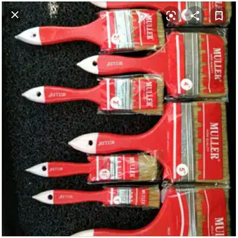 Jual KUAS CAT TEMBOK BRUSH BESI ALUMUNIUM KAYU TEMBOK MULLER & DREXEL ...