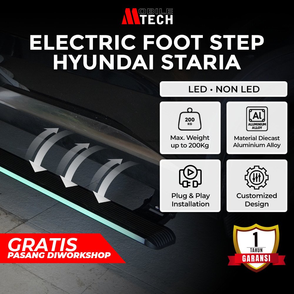 Jual Electric Footstep For Hyundai Staria | Shopee Indonesia