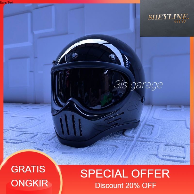 Jual HELM CUSTOM CLASSIC SIMPSON M30 CAKIL RETRO FULL FACE | Shopee ...