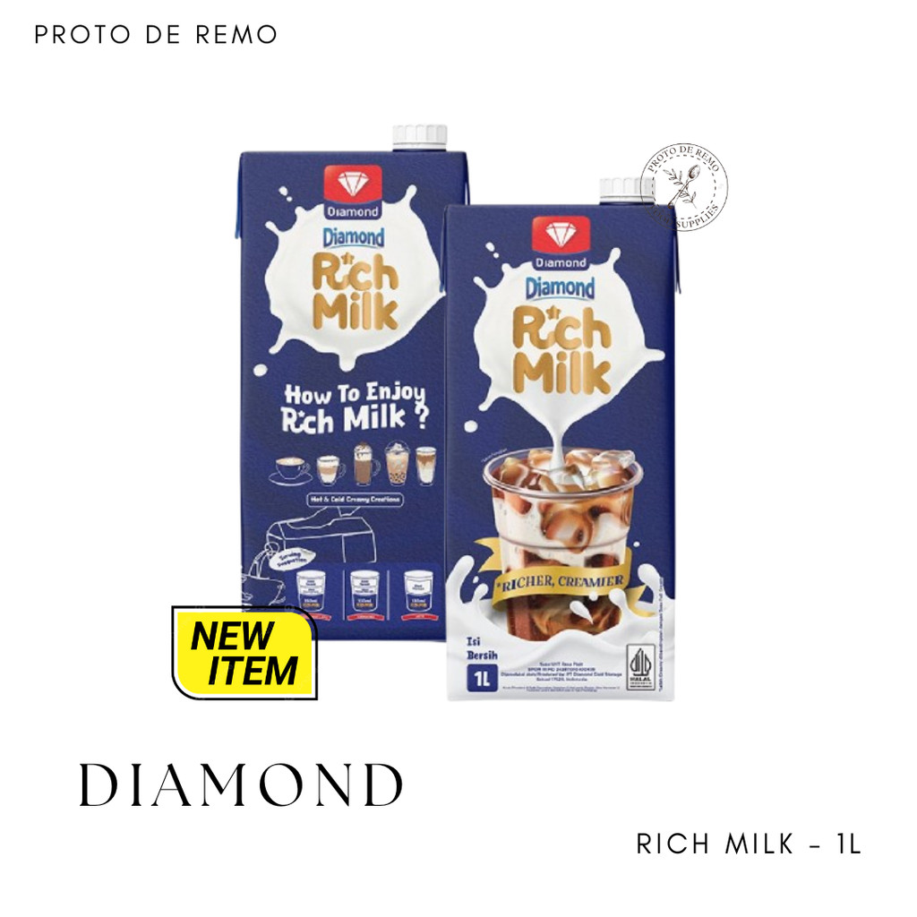 Jual Diamond Rich Milk Creamy UHT - 1L | Shopee Indonesia