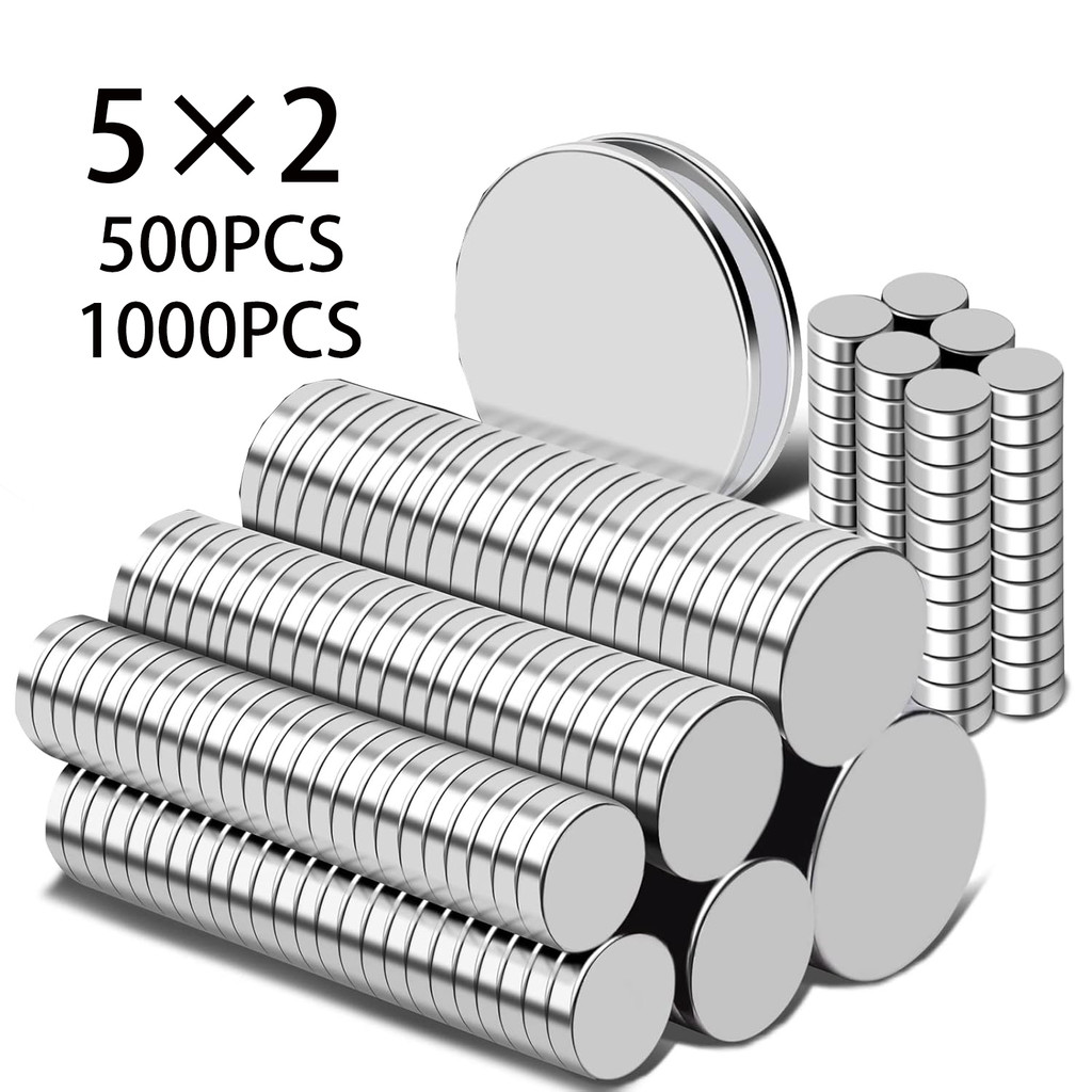Jual Small Disc Magnets 5 x 2mm Heavy Duty Super Strong Neodymium N52 ...