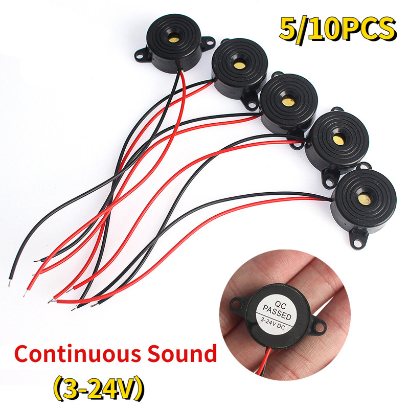 Jual 5/10PCS High Decibel Buzzer SFM-20B DC 3-24V Continuous Sound ...