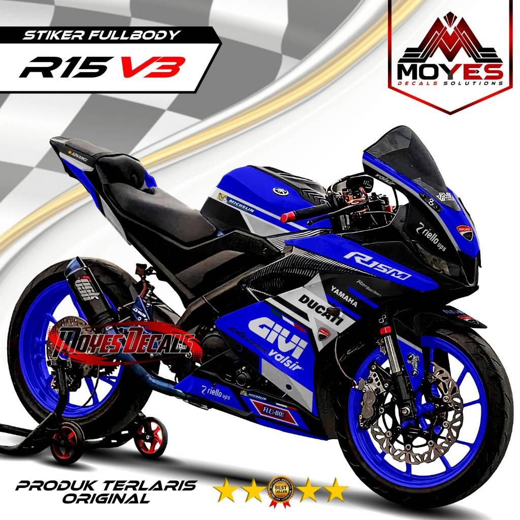 Jual (COD) Decal R15 V3 Full Body petronas Stiker R15 V3 Full Body ...