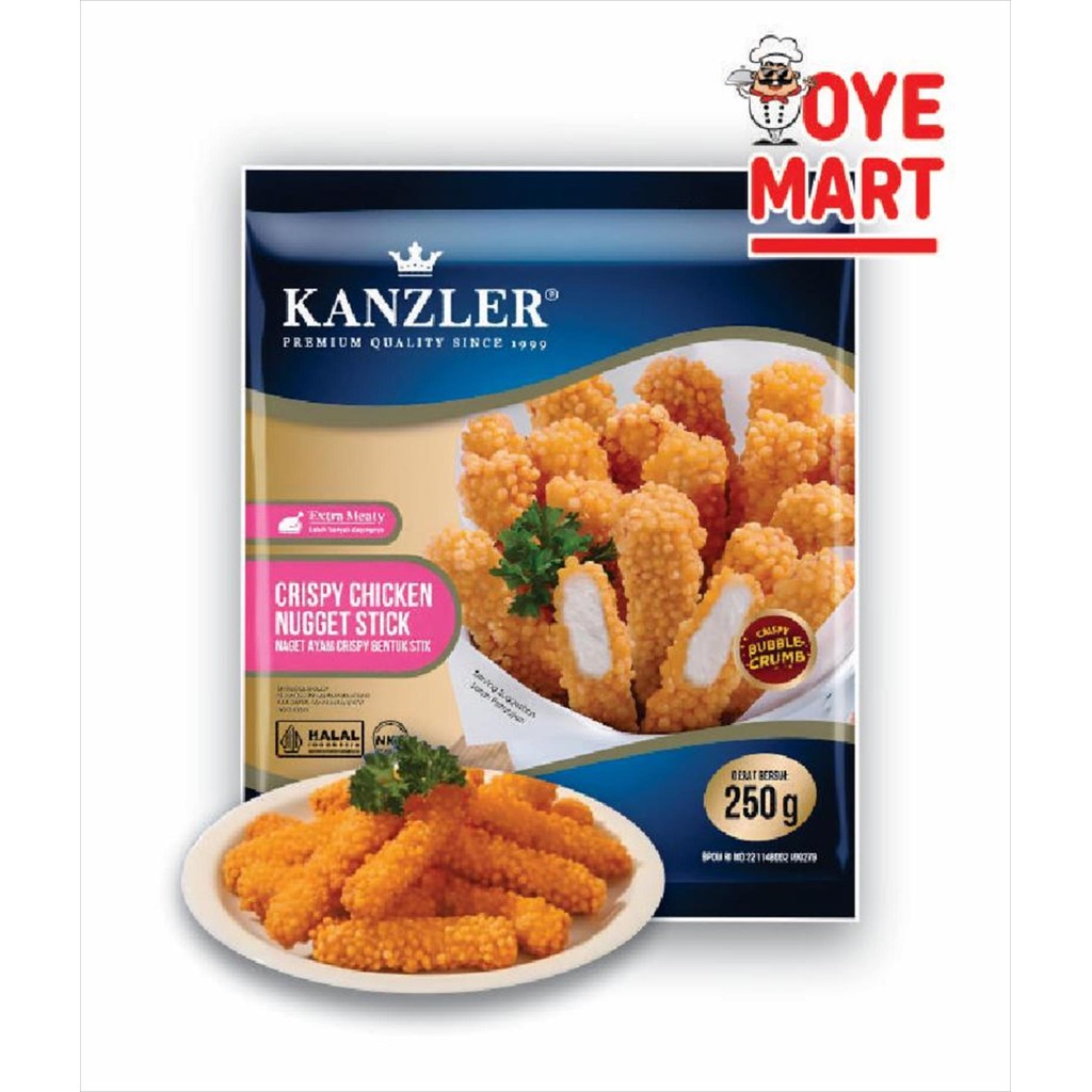 Jual KANZLER CRISPY CHICKEN NUGGET STICK 250GR | Shopee Indonesia