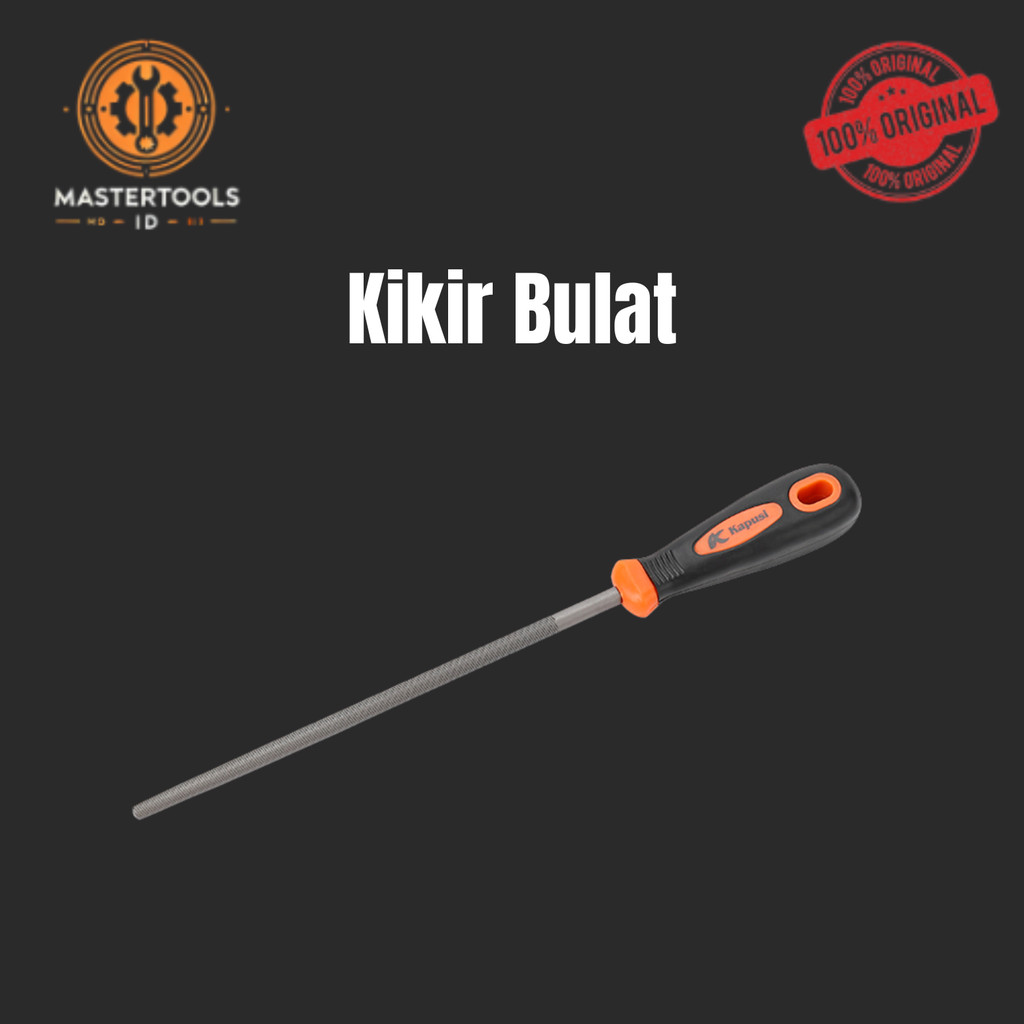 Jual Kapusi Kikir Bulat Kikir Besi Bulat Gagang Karet Ukuran 8inch ...