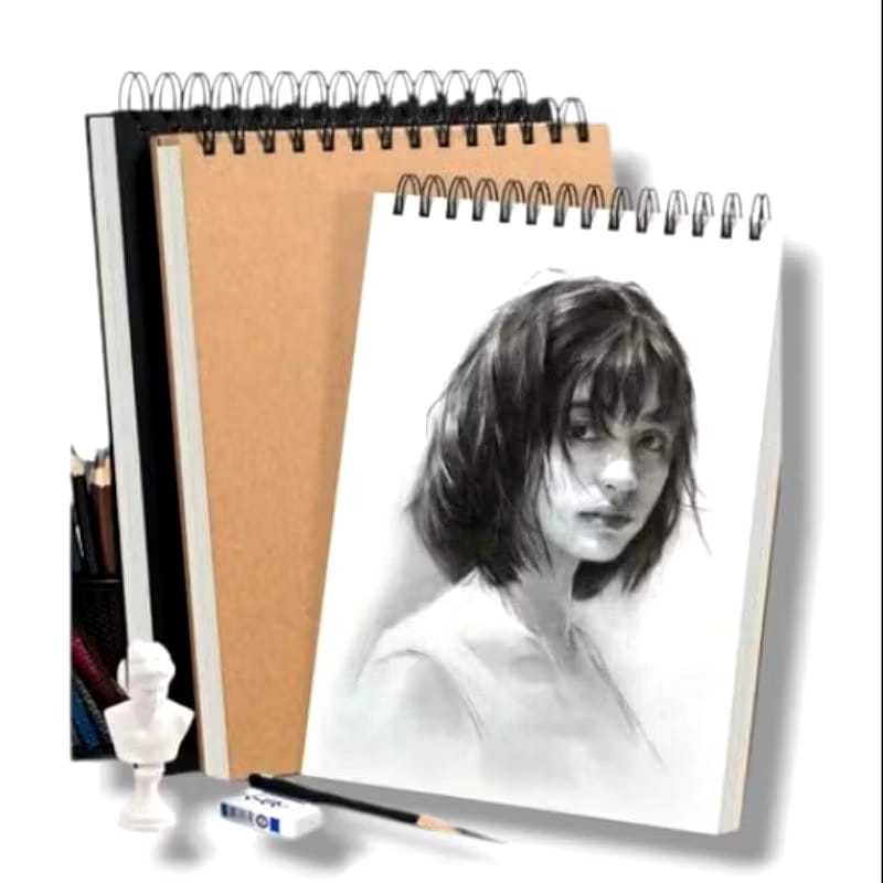 Jual [ spiral atas ]SKETCHBOOK A5 /isi 100 halaman/BUKU SKETSA A5 /BUKU ...