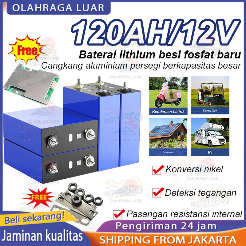 Jual 12V Lifepo4 Baterai 52/100/120/200AH UPS BMS【CATL/BYD】Lifepo4 Baterai 120AH 4000 Cycle ...