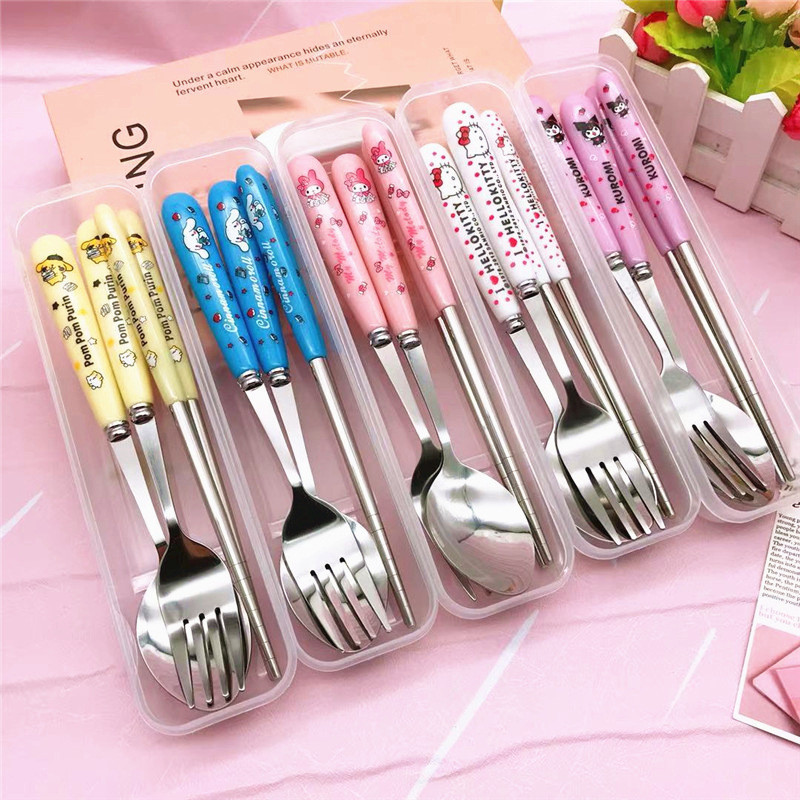 Jual AFM Alat Makan Set Sendok Garpu Sumpit Stainless Steel Peralatan ...