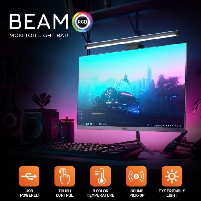 Jual Tecgear Beam Lightbar Monitor Light Bar 3 Color Temperature Anti ...