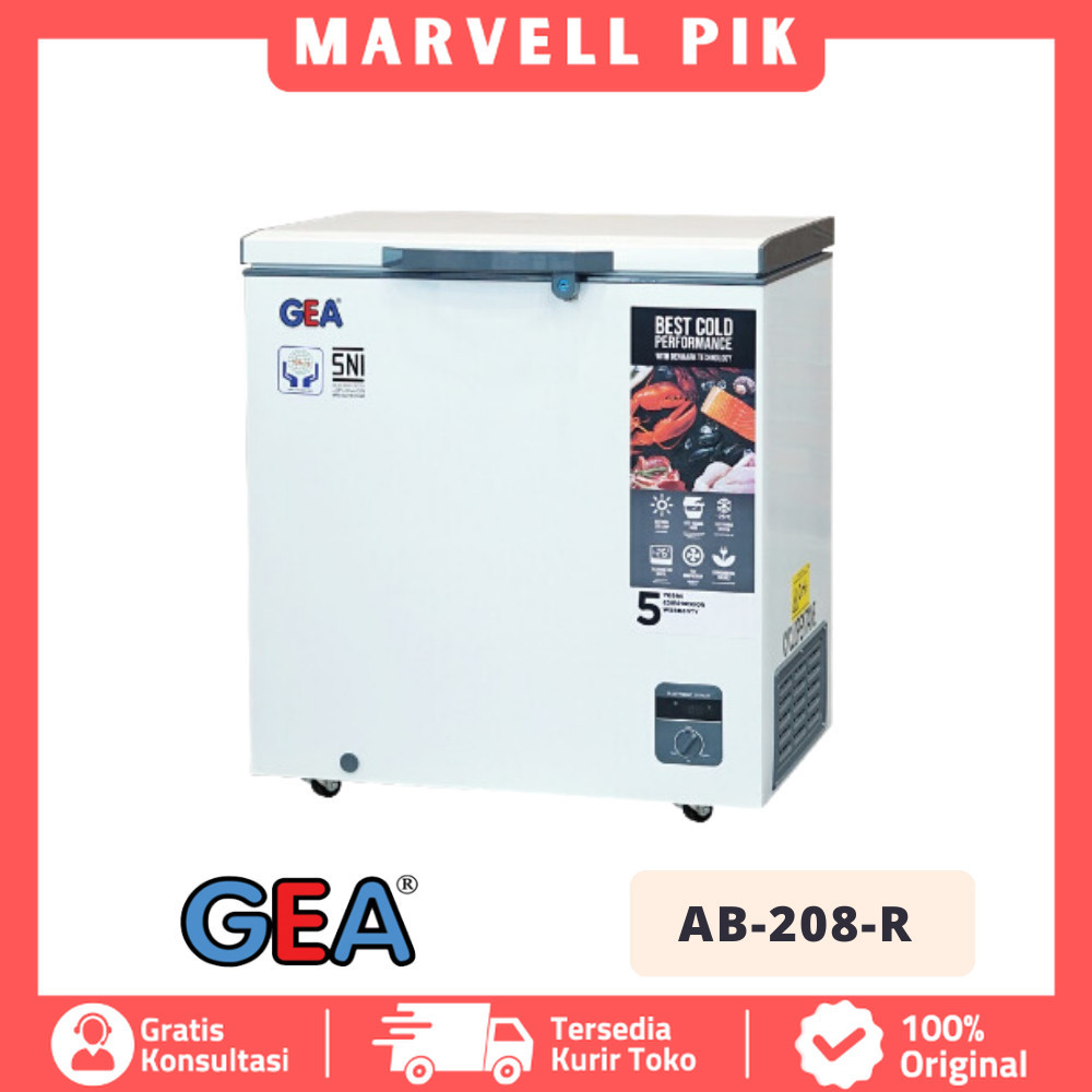 Jual Chest Freezer 200 Liter Gea Ab 208R Ab 208 R Chest Freezer Box ...