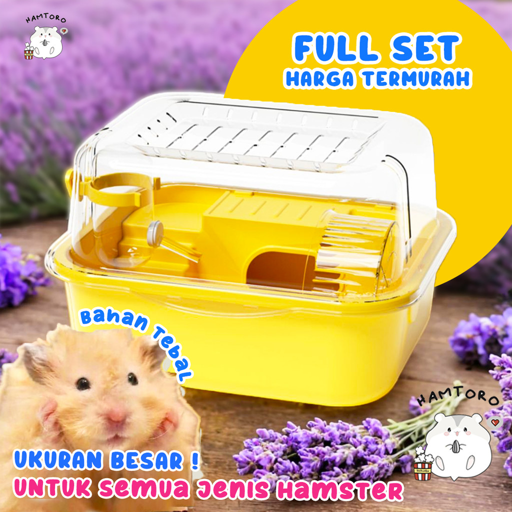 Jual Hamtoro / Kandang Hamster 1 Set Besar/ Kandang / Rumah Hamster ...