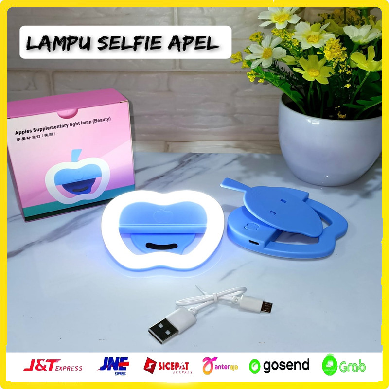 Jual Lampu Foto Selfie Apel Ring Light Hp LED Serbaguna | Shopee Indonesia