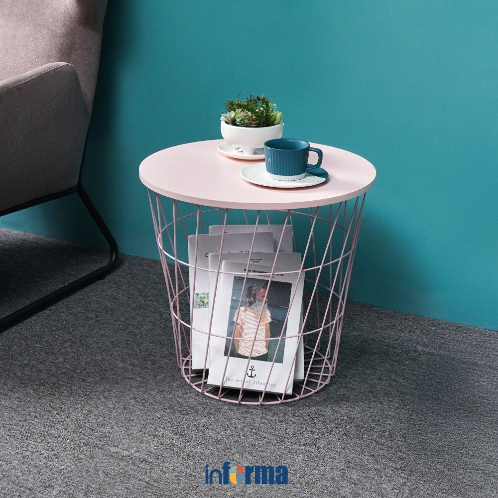 Jual Informa Troy Meja Tamu Dengan Penyimpanan - Pink Coffee Table Meja ...