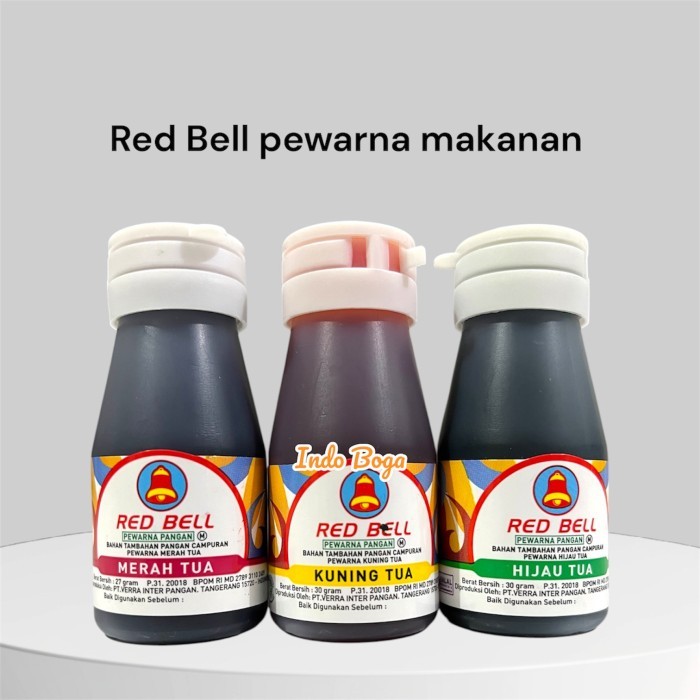 Jual Red bell pewarna makanan 30 gram / food colouring redbell 30gr ...