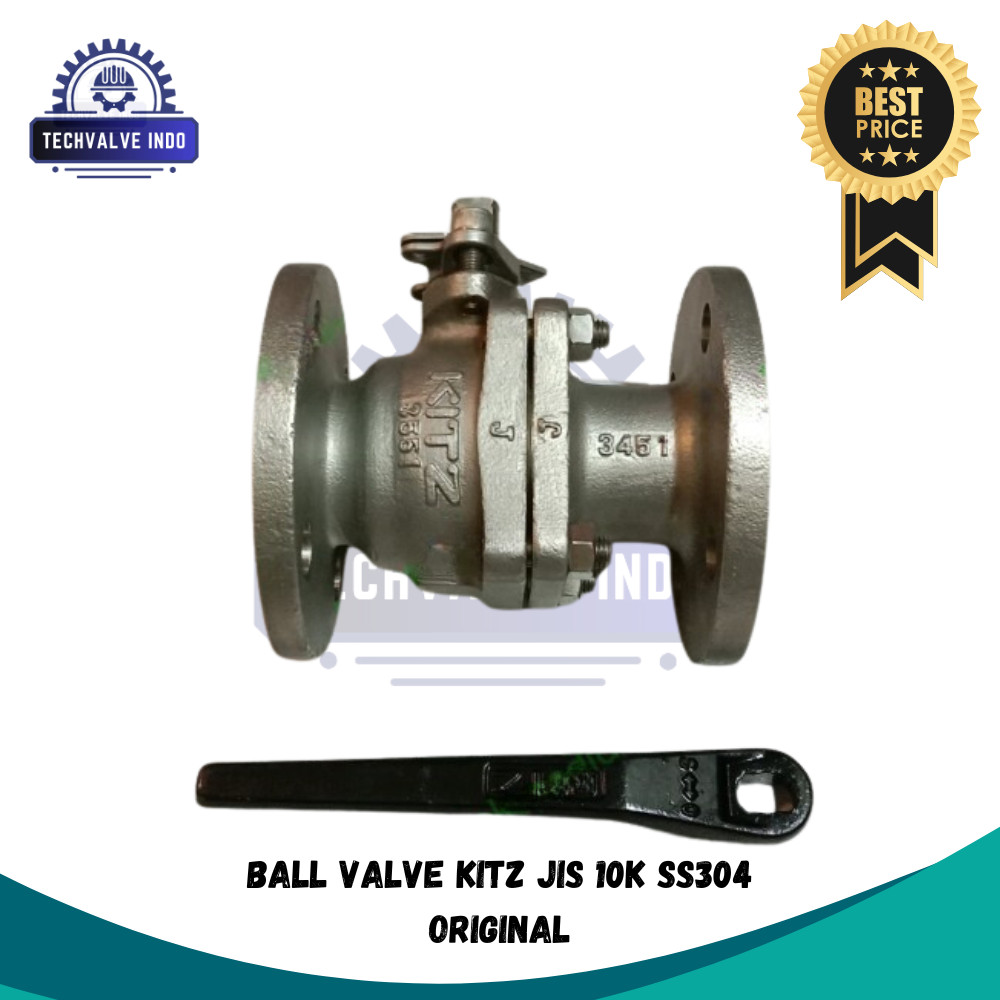 Jual BALL VALVE KITZ 2 1/2" INCH FLANGE JIS 10K SS304 ORIGINAL | Shopee Indonesia