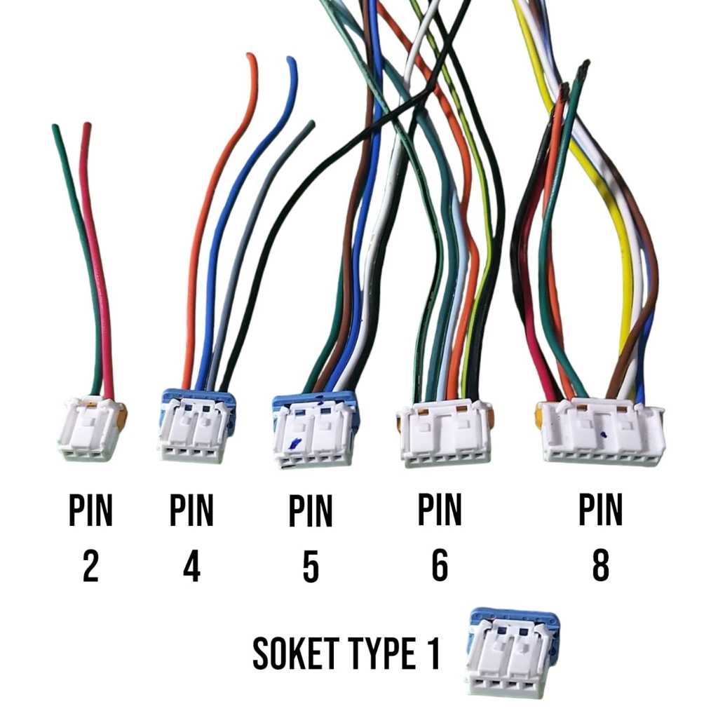 Jual Kabel soket female putih pcb reflektor lampu depan soket female ...