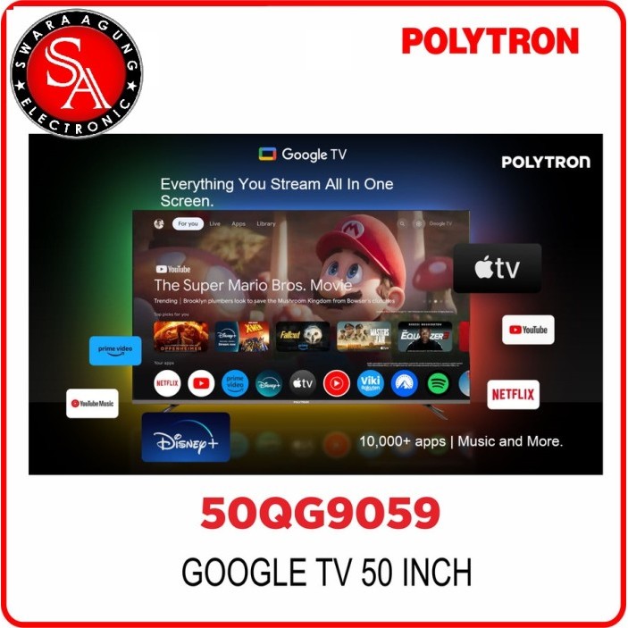 Jual EQLED UHD 4K Google TV 50 Inch Polytron Type : 50QG9059 (Medan ...