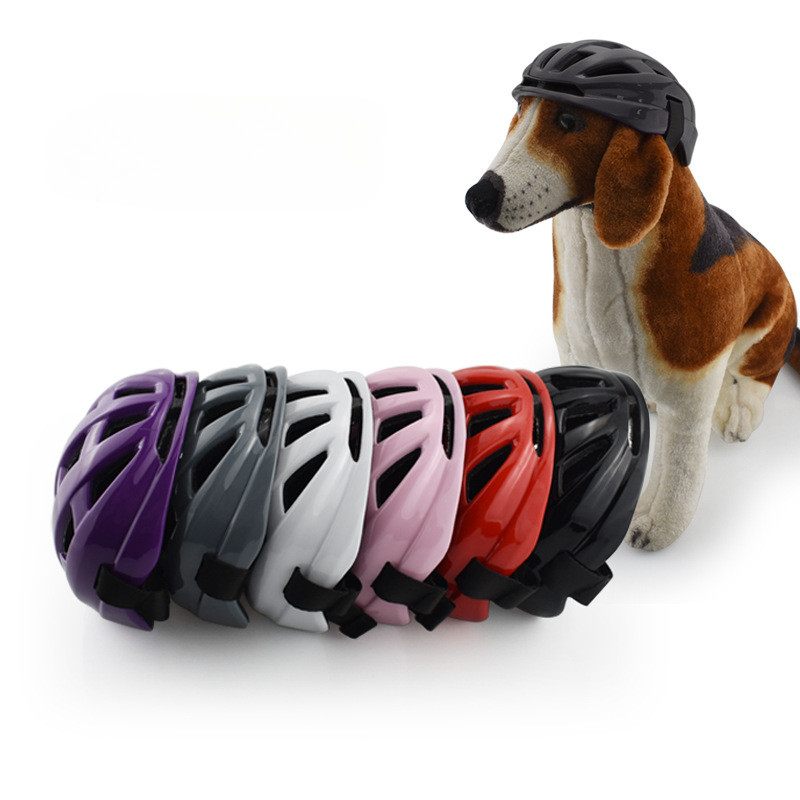 Jual Dog Helmet Safe Motorcycle Protective Hat Helmet Light Vent Hole ...