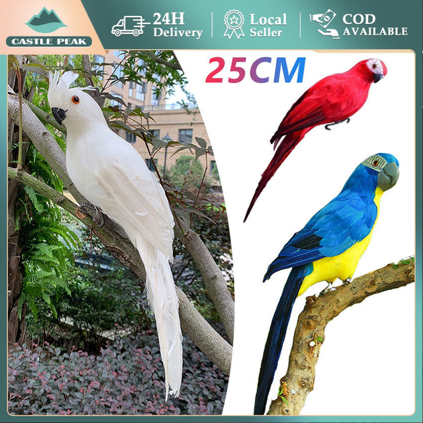 Jual Fake Parrots Birds Model Artificial Macaw Parrot Bird Figure ...