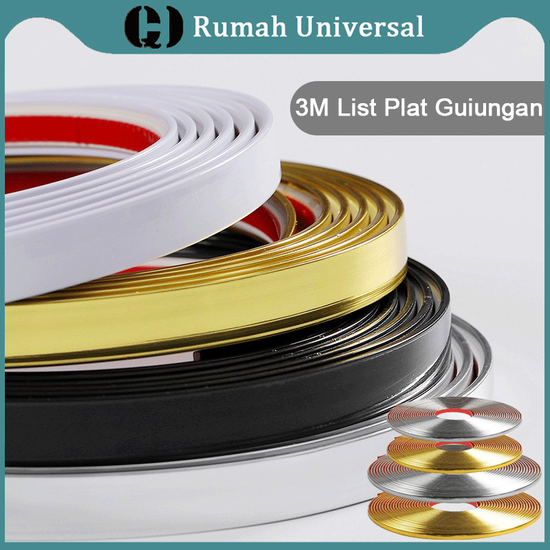 Jual 3M Wall Sticker Panjang / List Plat Strip Mirror / Sticker ...