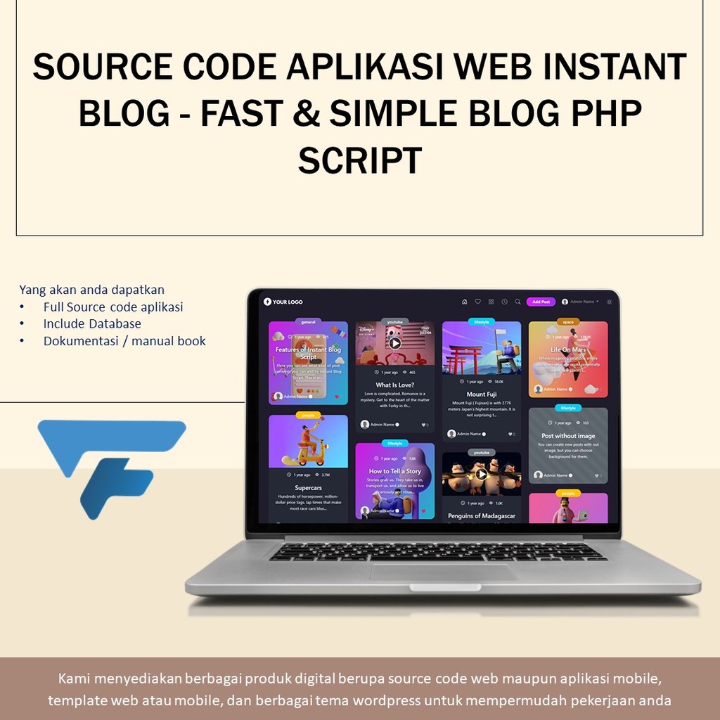 Jual SOURCE CODE APLIKASI WEB INSTANT BLOG - FAST & SIMPLE BLOG PHP ...