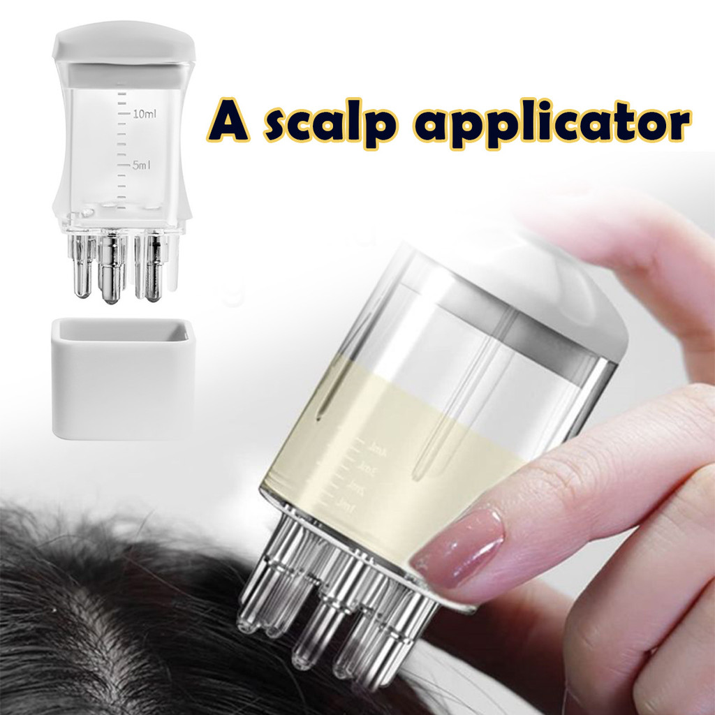 Jual 10ml Hair Applicator Comb / Hair Aplicator Cair /kepala hair comb ...