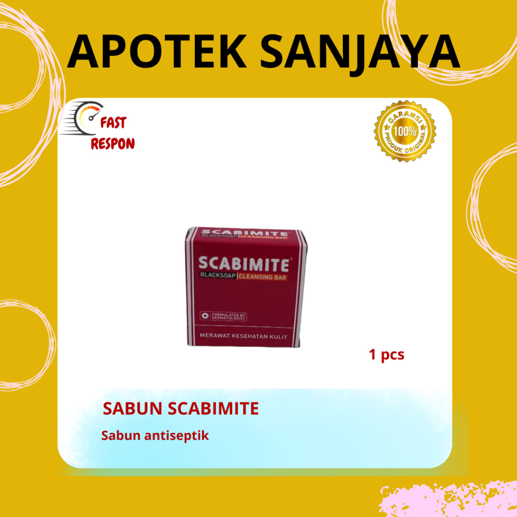 Jual SCABIMITE SABUN/60 GR/SABUN HITAM/BLACK SOAP/SABUN PERAWATAN KULIT ...