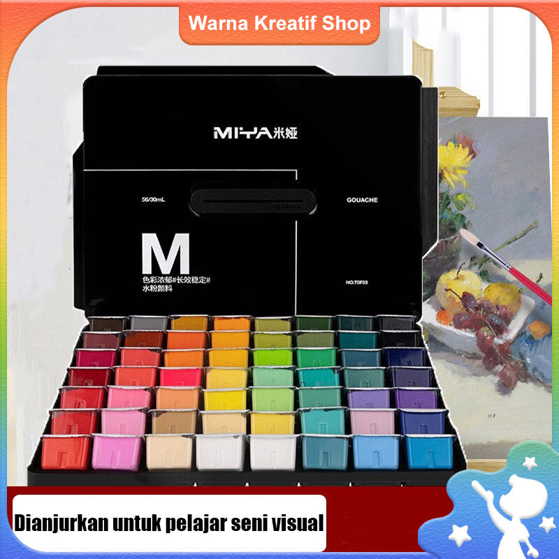 Jual Miya Gouache Gouache Set Cat 24/36 Warna 30ml Cat Untuk Cat Air ...