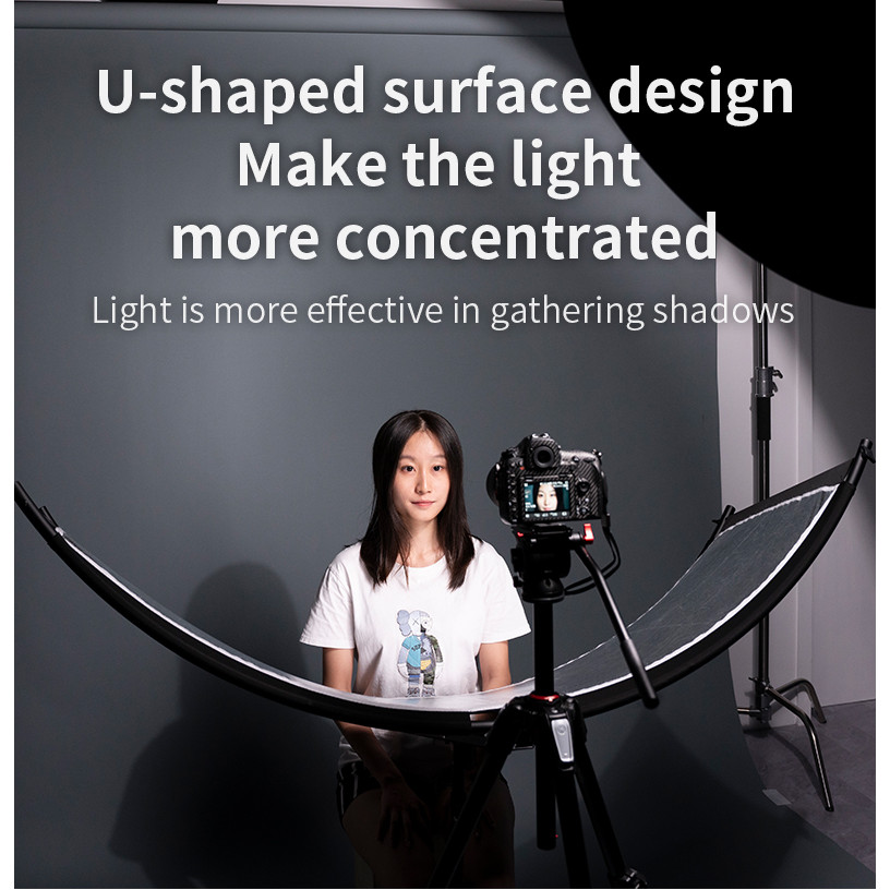 Jual Selens 4in1 U-Shape Curved Light Reflector Adjustable Lighting ...