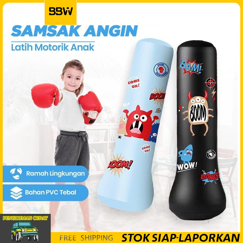 Jual 【COD】Standing Boxing Ball Samsak Tinju Anak Inflatable PVC Premium Dewasa 1.6 Meter ...