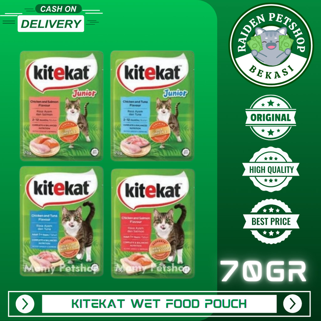 Jual KITEKAT Cat Food Pouch 70gr | Shopee Indonesia