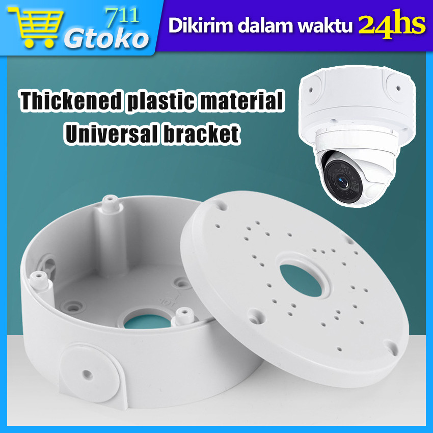 Jual Junction Box Kamera CCTV Plastik Bulat Anti Air Bracket Camera ...