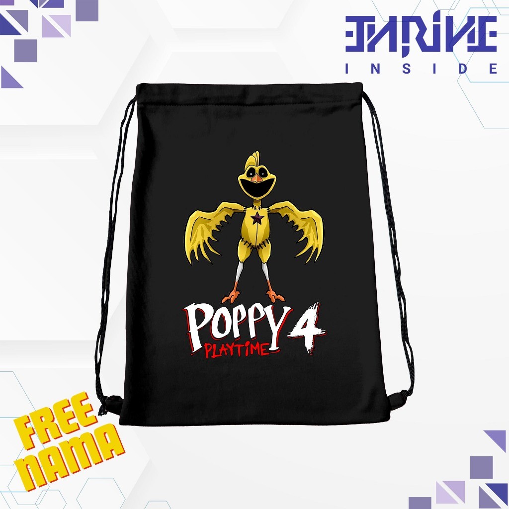 Jual BISA COD FREE NAMA Tas Serut Anak Gambar Poppy Playtime Chapter 4 KICKIN CHICKEN Tas Ngaji ...