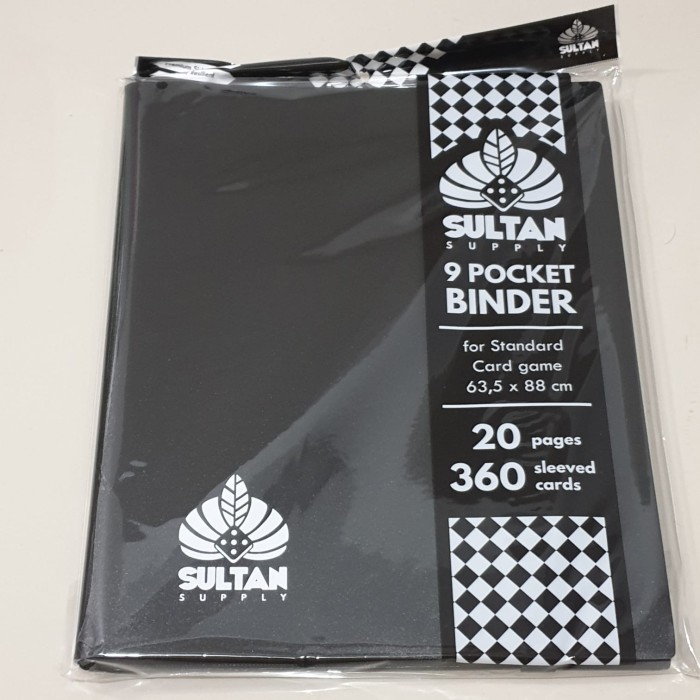 Jual Sultan Supply Card 9 Pocket Premium Sideload Binder - Black (20 ...