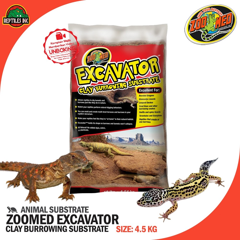 Jual PUJEGANSHOP Zoomed Excavator Clay Burrowing Substrate Alas Kandang ...
