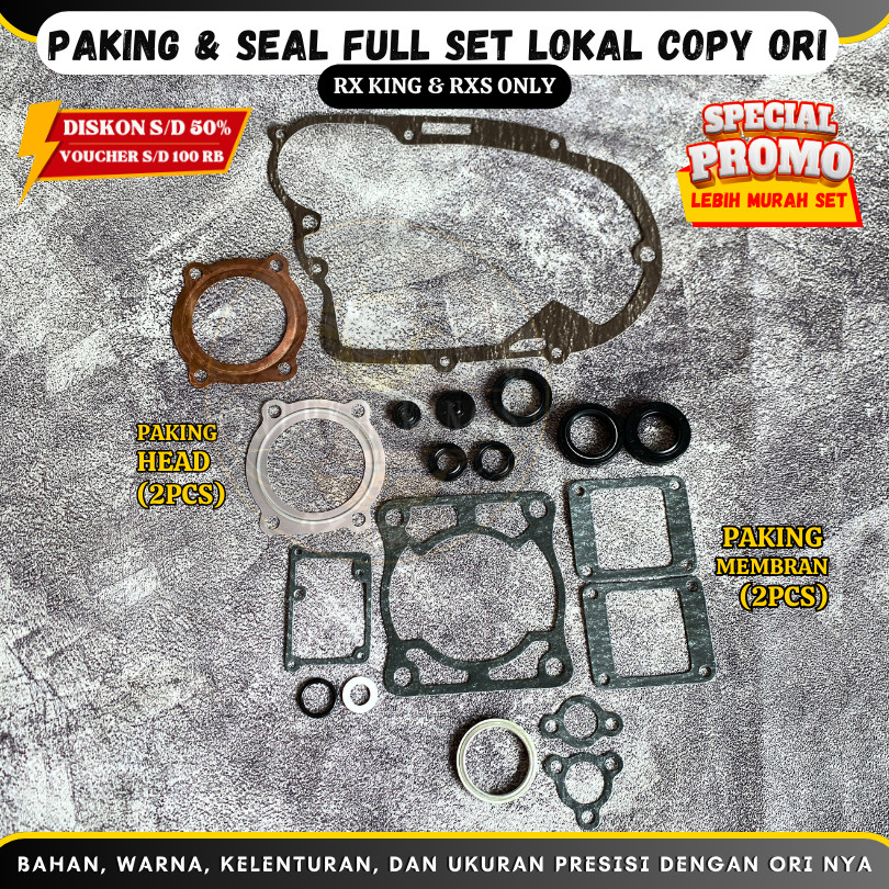 Jual Paket Paking Packing & Sil Seal FULL SET Turun Mesin Motor Yamaha ...