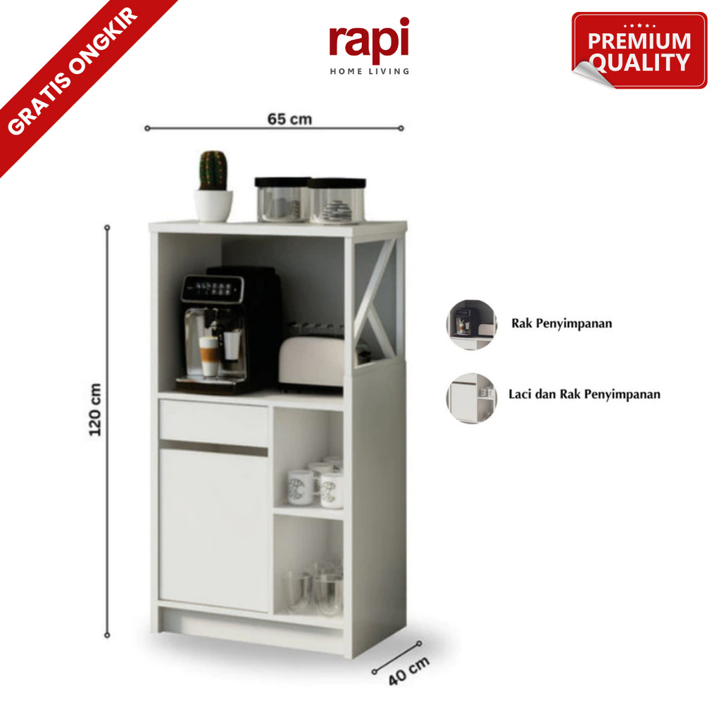 Jual RAPI Rak Dapur Serbaguna / Lemari Dapur / Rak Oven / Rak Microwave ...