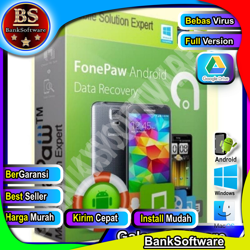 Jual FonePaw Android Data Recovery v6.1 2024 Windows [Full Version] Pengembali Data HP Android ...