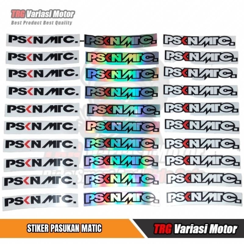 Jual Stiker Psknmtc Stiker Pasukan Matic Ukuran 15 cm x 2.5 cm Harga 1 ...