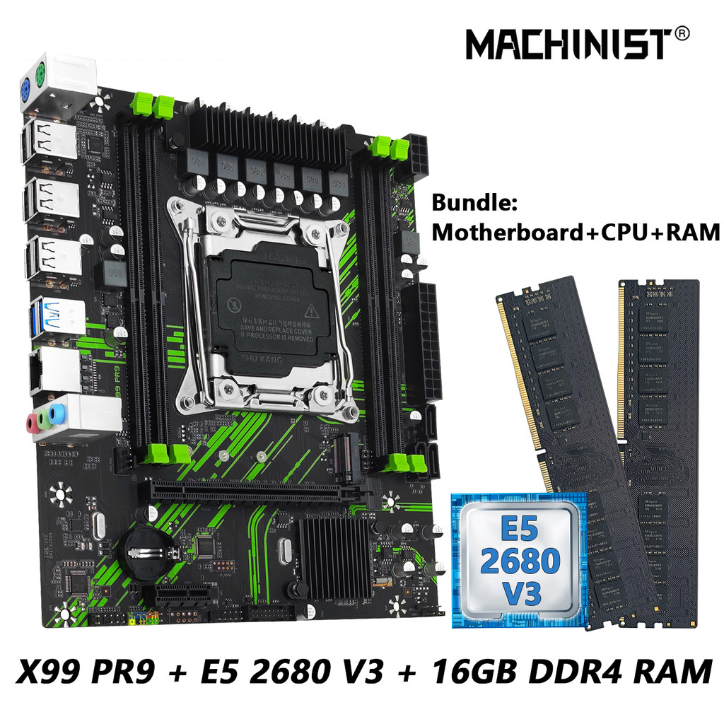 Jual MACHINIST X99 Motherboard kit with Intel Xeon E5 2680 V3 CPU ...