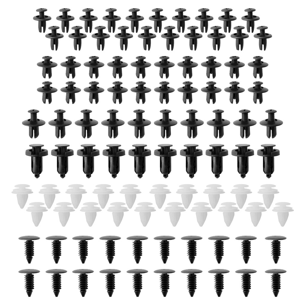 Jual 100pcs Mixed Auto Fasteners Car Bumper Clips Fasteners Rivet for ...