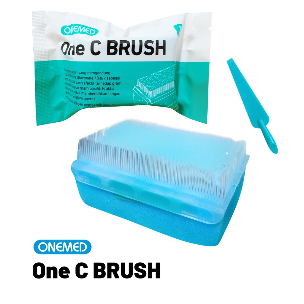 Jual ONEMED Sikat Operasi One C Brush SET - Surgical Brush OJ | Shopee ...