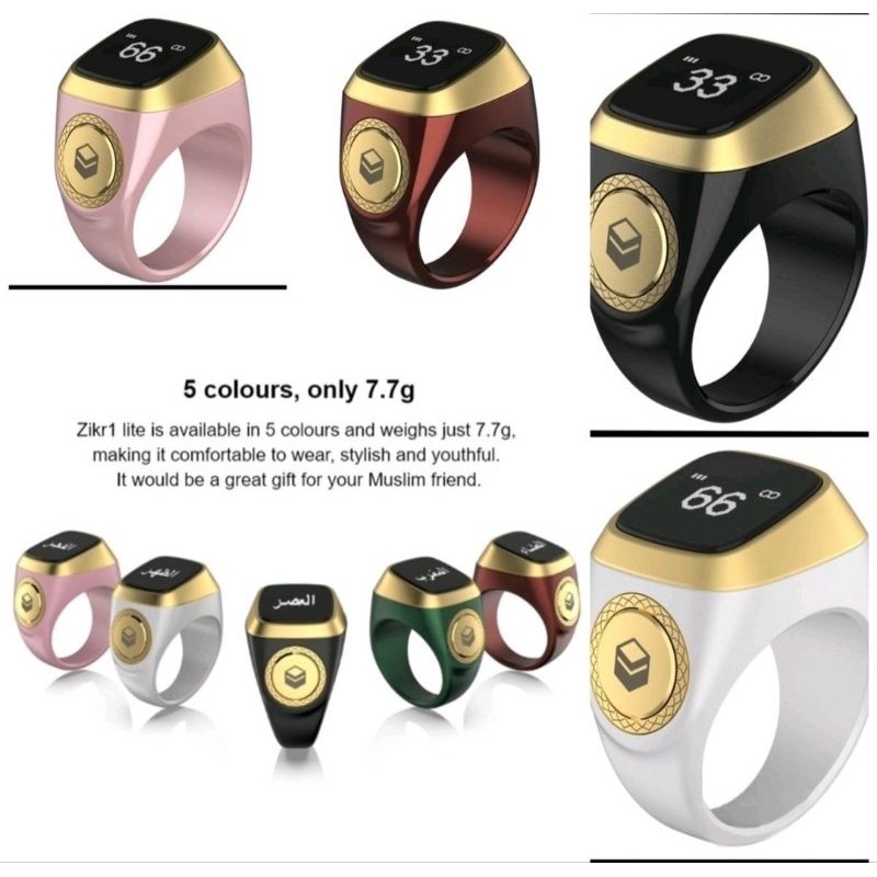 Jual IQIBLA ZIKR RING SMART TASBIH | Shopee Indonesia