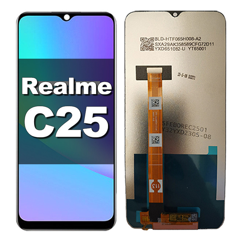 Jual LCD Realme C25 TOUCHSCREEN Kompatibel Untuk Fullset Asli Crown Murah Ori Compatible For ...
