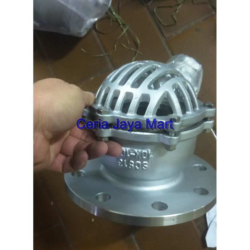 Jual Foot Valve SS 2" flange jis 10k 2" inch / Foot Valve full ss 304 ...