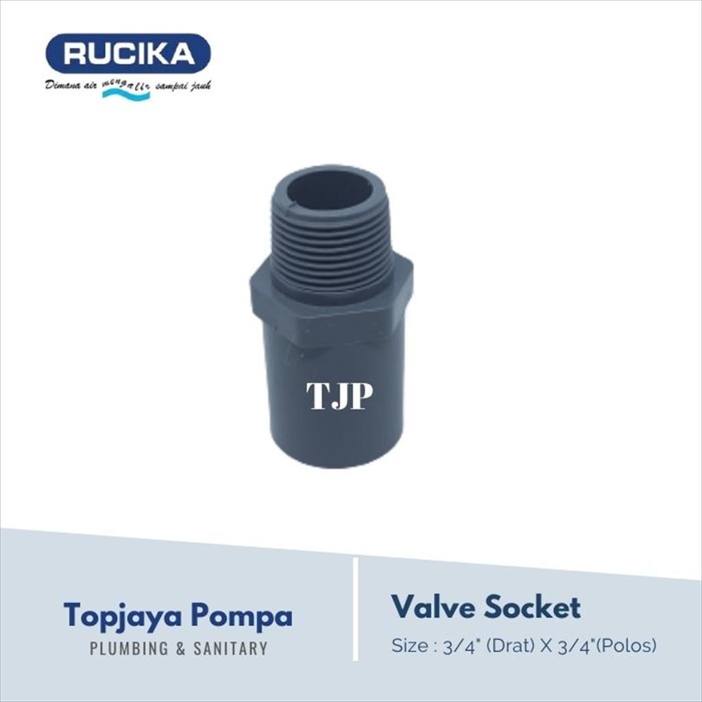 Jual VALVE SOCKET AW RUCIKA 3/4" | Shopee Indonesia